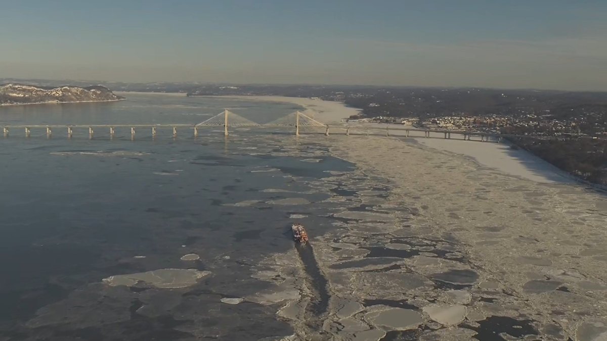 Incredible aerial views of ice on the Hudson River – NBC New York