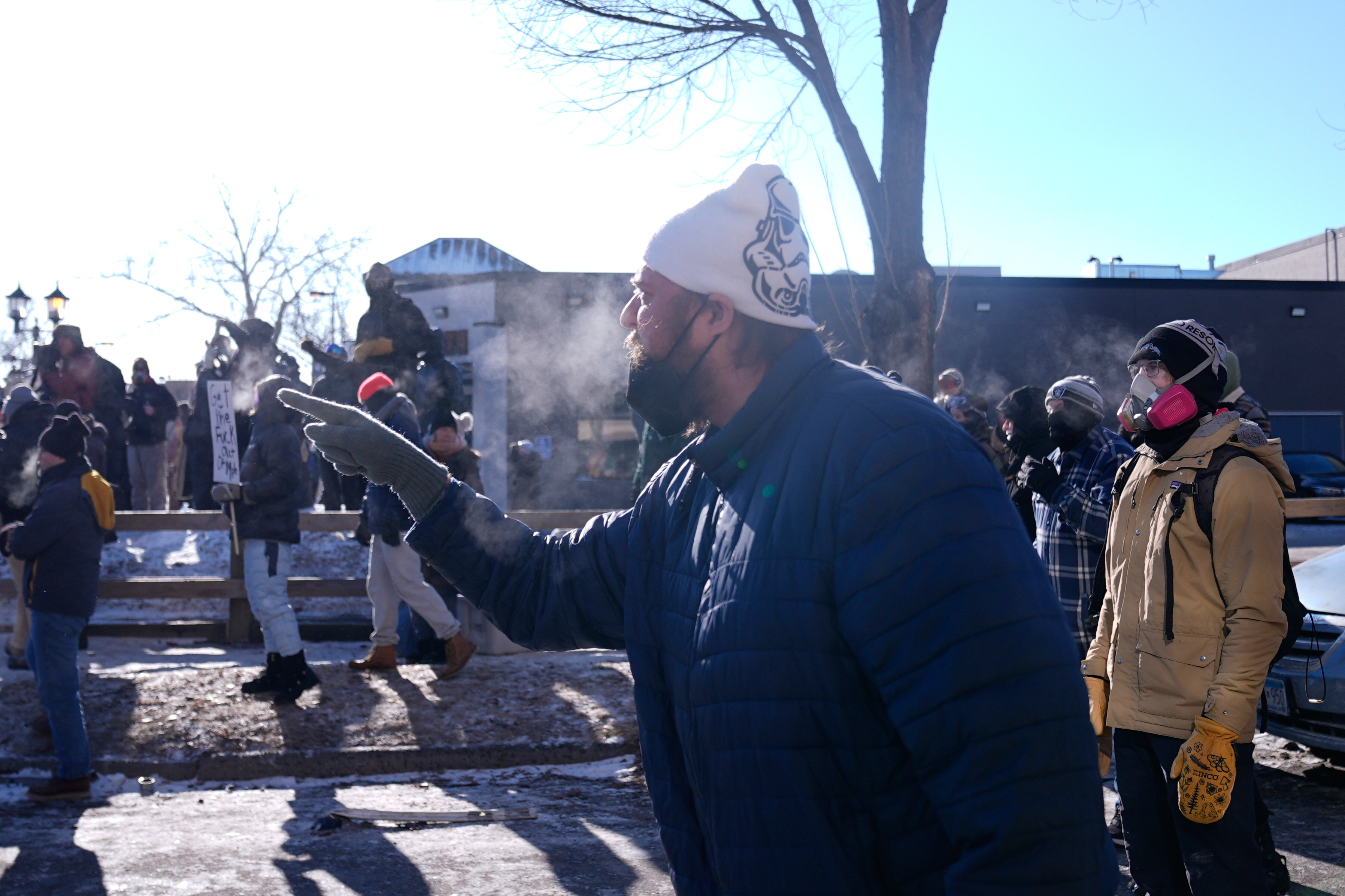 Photos: Officers react with crown after man killed in Minneapolis – NBC ...