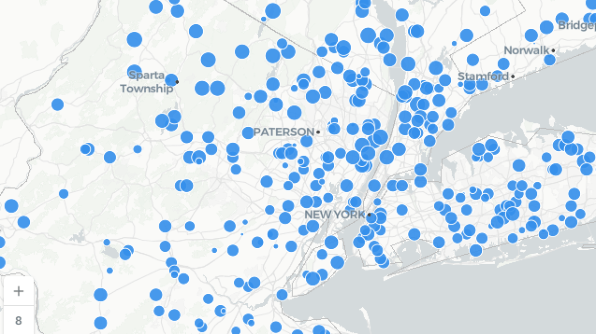 SNOW TOTALS MAP: How much snow did we get in NYC? Check totals – NBC ...