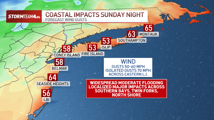 Long Island, NYC and Jersey Shore face flood threats during storm – NBC ...