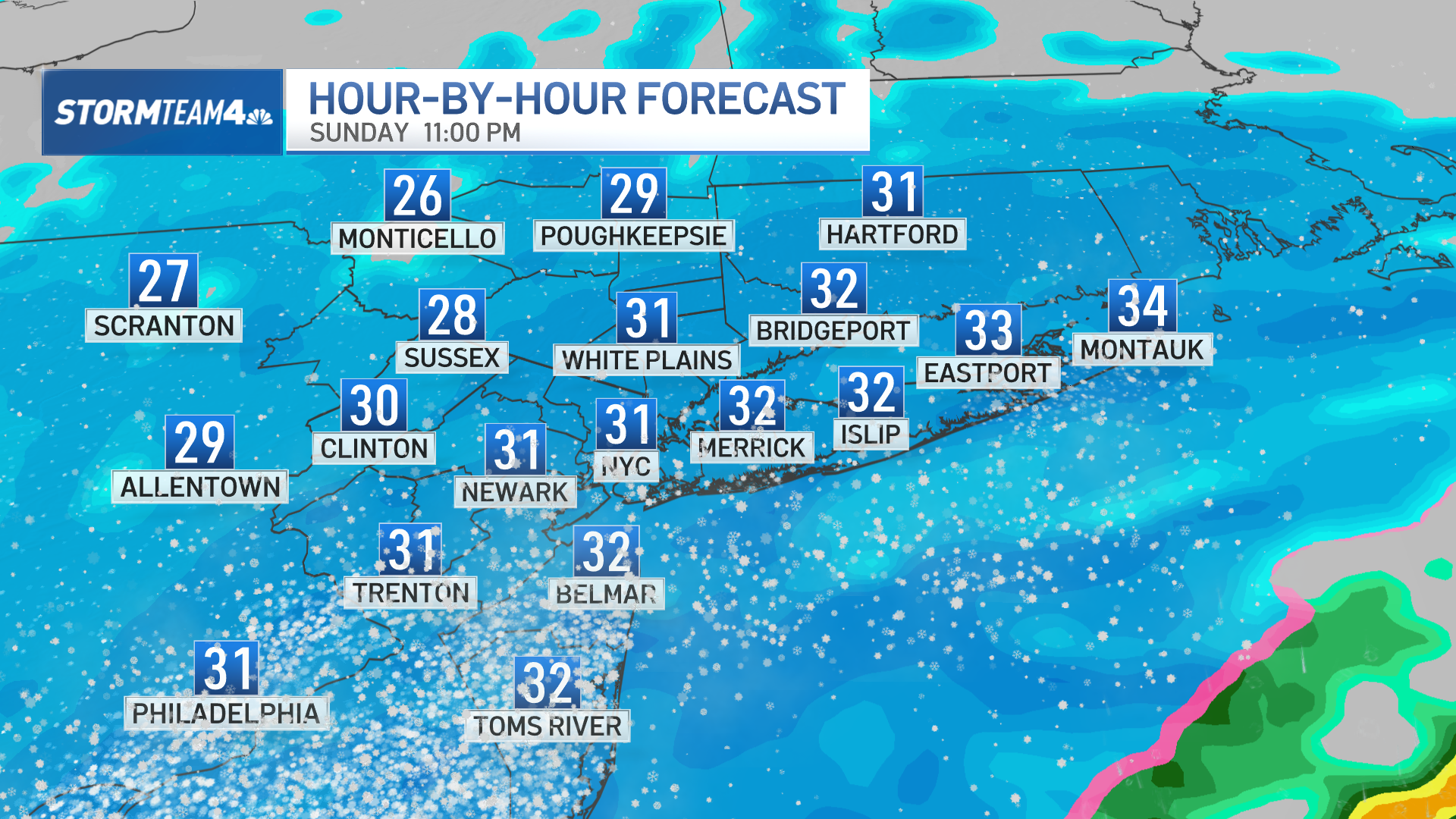 When will the snow hit? See hourly radar for the weekend storm – NBC ...