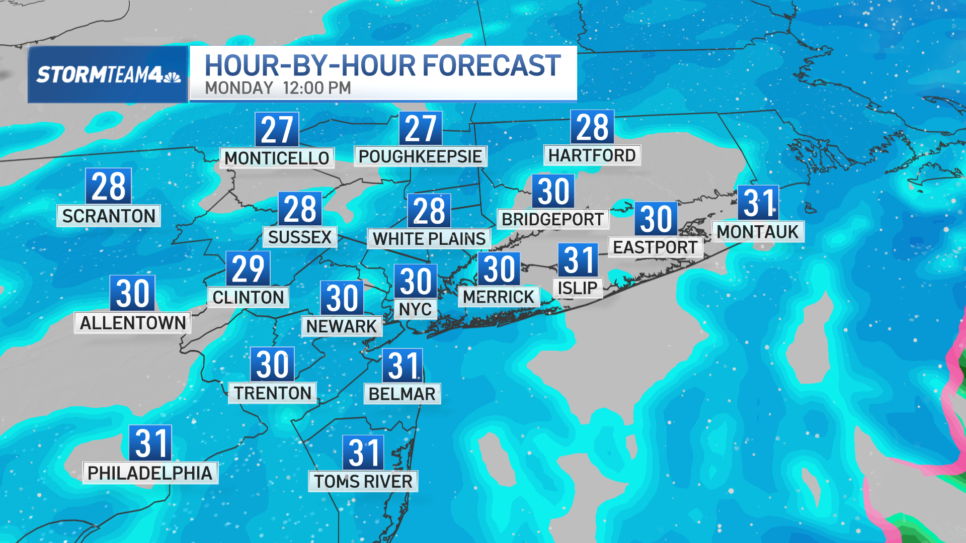 When will the snow hit? See hourly radar for the weekend storm – NBC ...