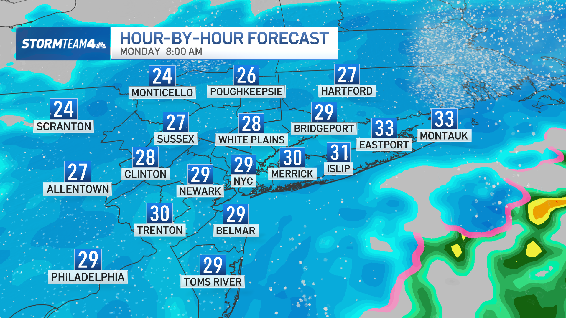 When will the snow hit? See hourly radar for the weekend storm – NBC ...