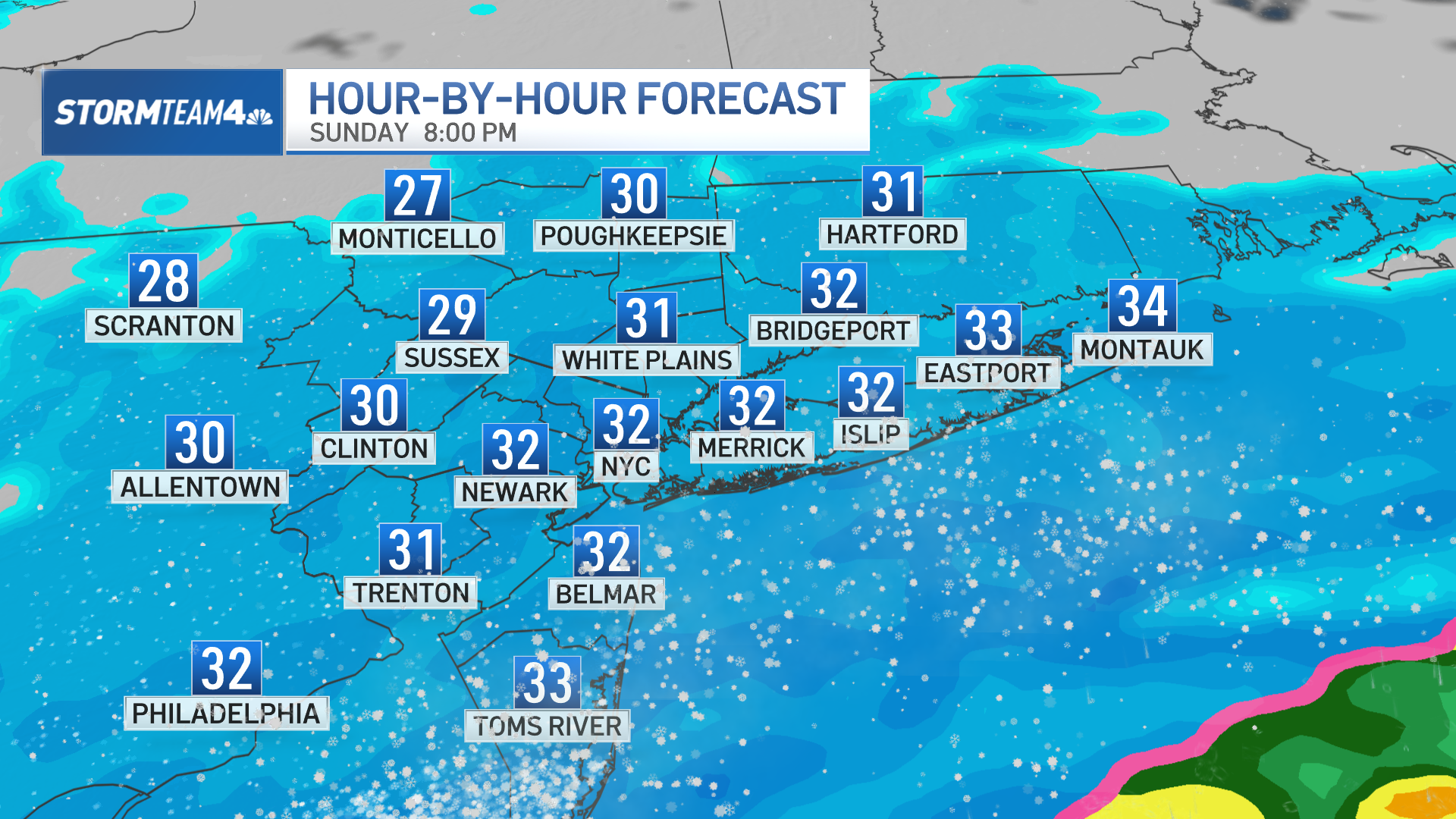 When will the snow hit? See hourly radar for the weekend storm – NBC ...