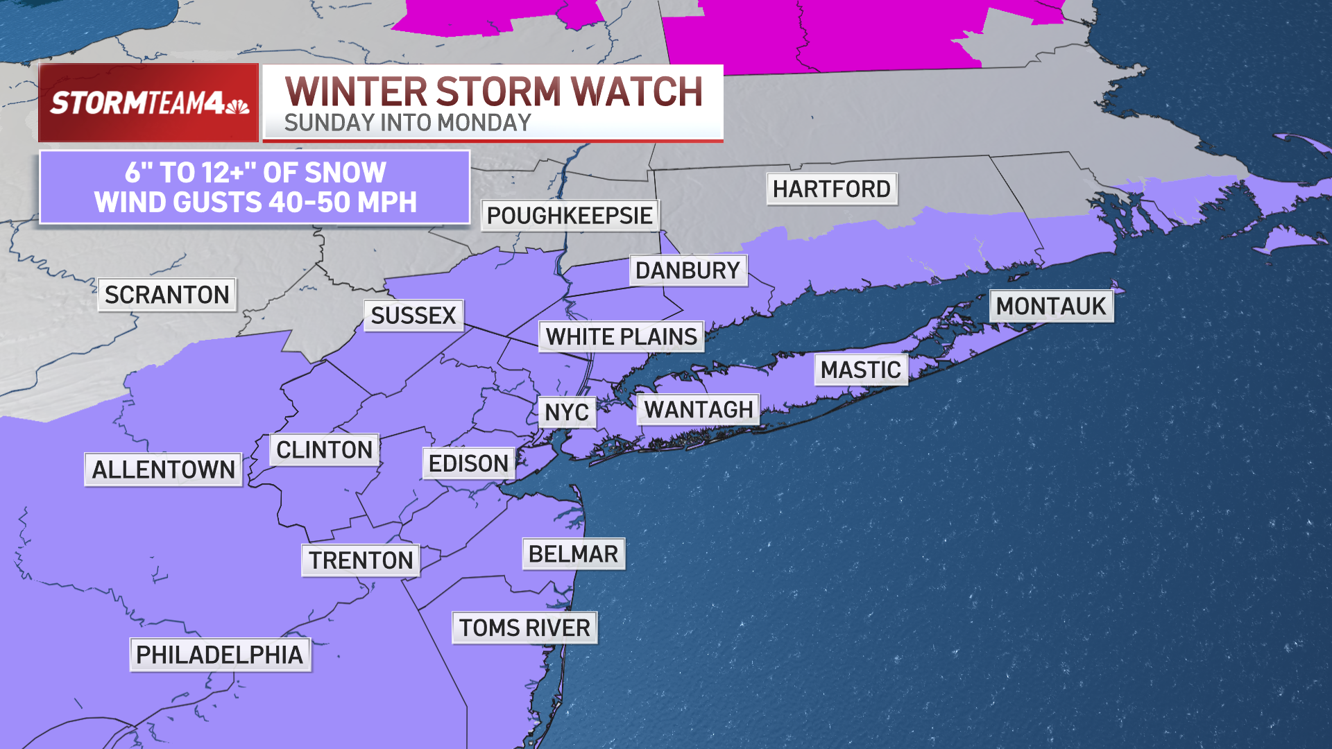 Snowstorm in NYC this weekend? Models show 5-12 inches expected – NBC ...