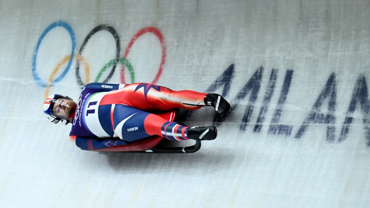 Watch Jonathan Gustafson take his first luge run of the 2026 Winter ...