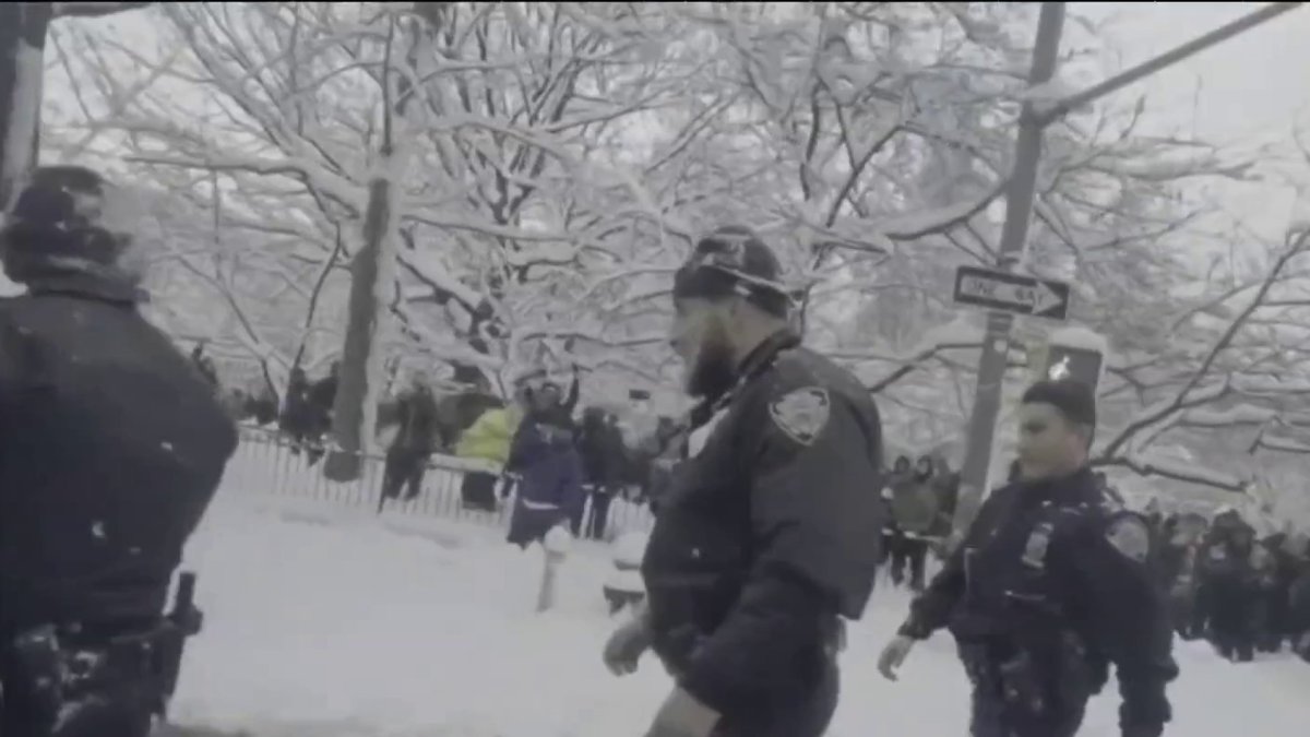 NYPD says ‘criminal’ snow ball fight targeting cops is under ...