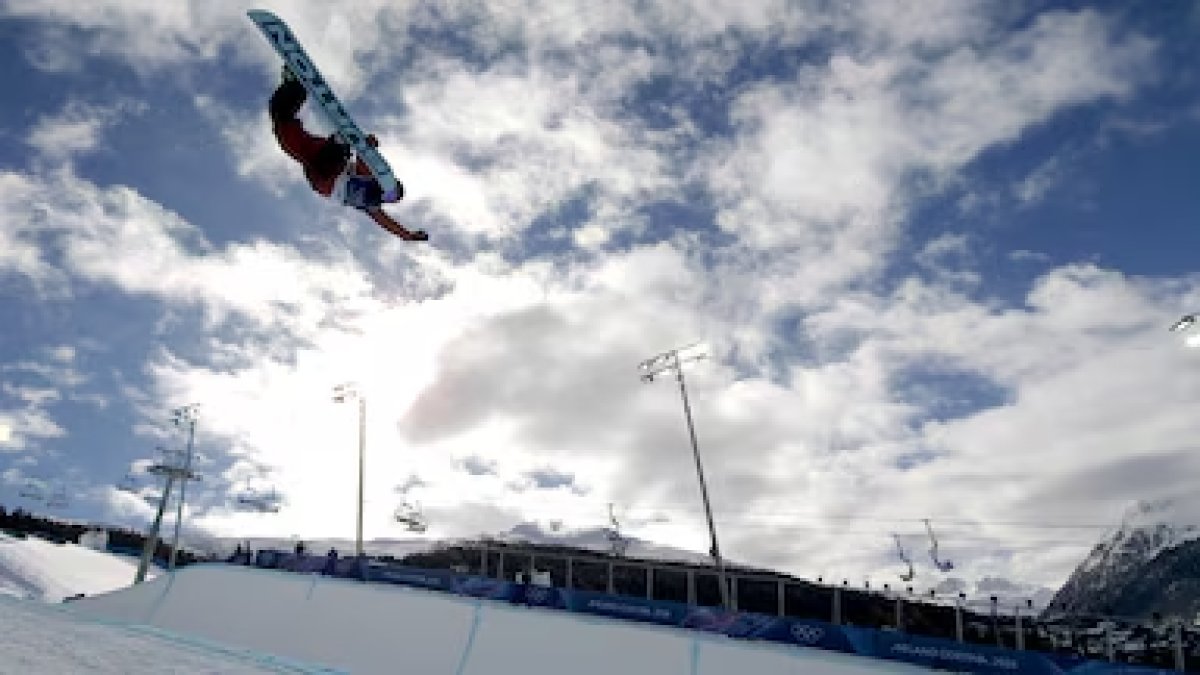 Watch Olympic snowboarding’s fastest moments in slow motion – NBC New York