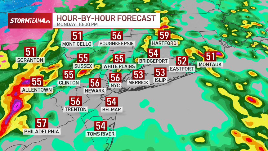 NYC weather: Hour-by-hour radar as storms hit tri-state – NBC New York