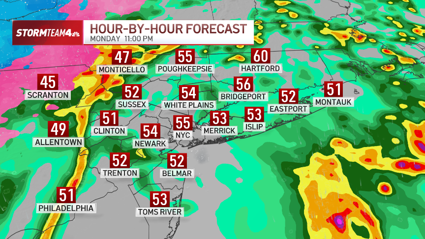 NYC weather: Hour-by-hour radar as storms hit tri-state – NBC New York
