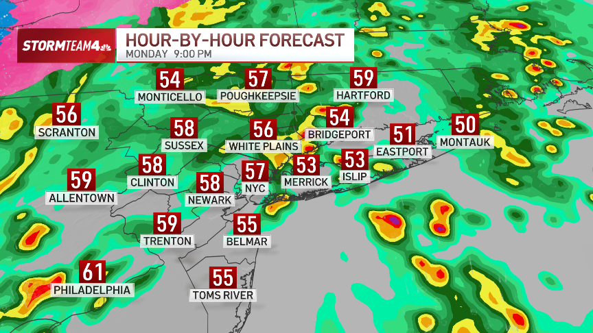 NYC weather: Hour-by-hour radar as storms hit tri-state – NBC New York