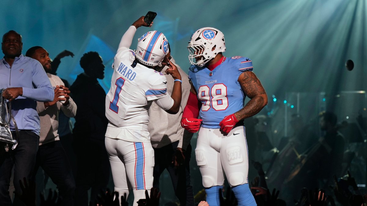 Titans unveil new uniforms and logos ahead of 2026 NFL season – NBC New ...