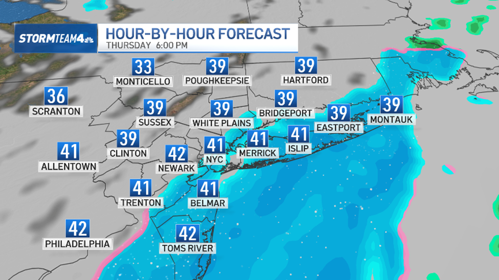 NYC weather forecast goes from record temps to freezing – NBC New York