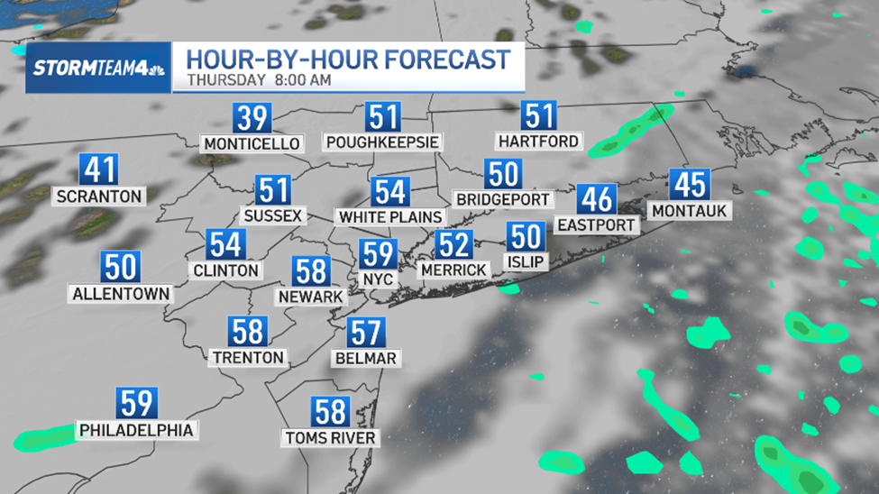 NYC weather forecast goes from record temps to freezing – NBC New York