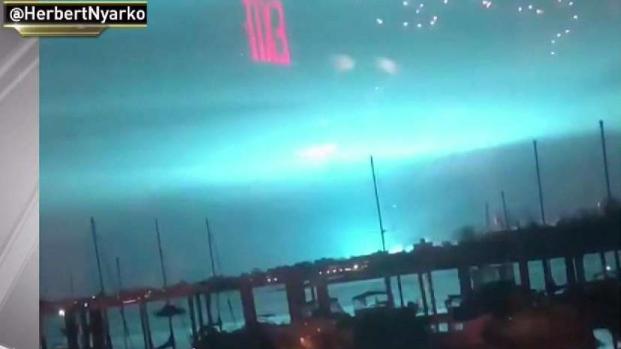 Blue Light Floods Nyc Sky As Transformer Bursts Into Flames In Queens